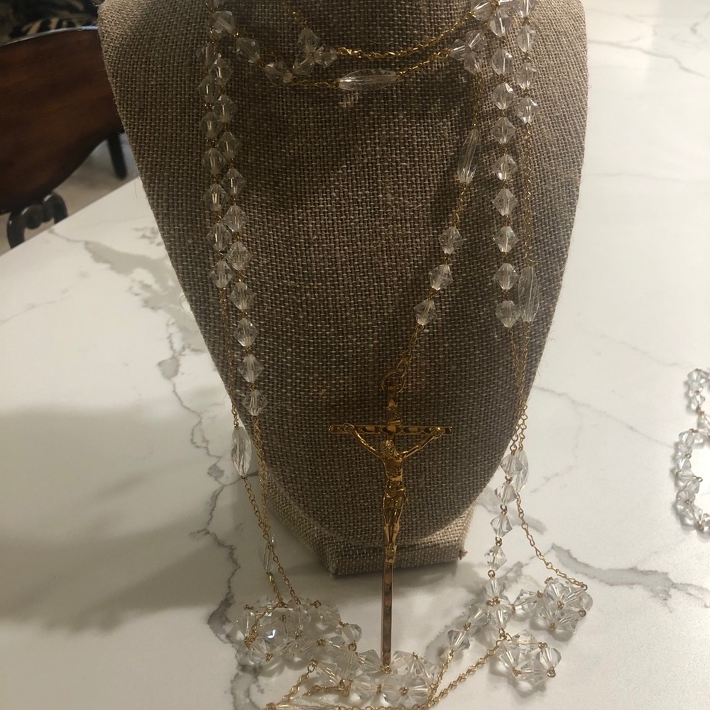 Wedding Lasso Rosary And Prayer Rosary Set - Gem